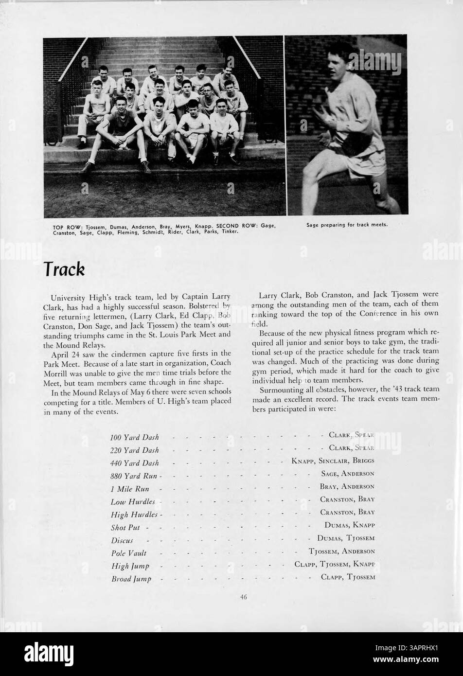 The 1943 University High Yearbook, titled Bisbila, documents the ...