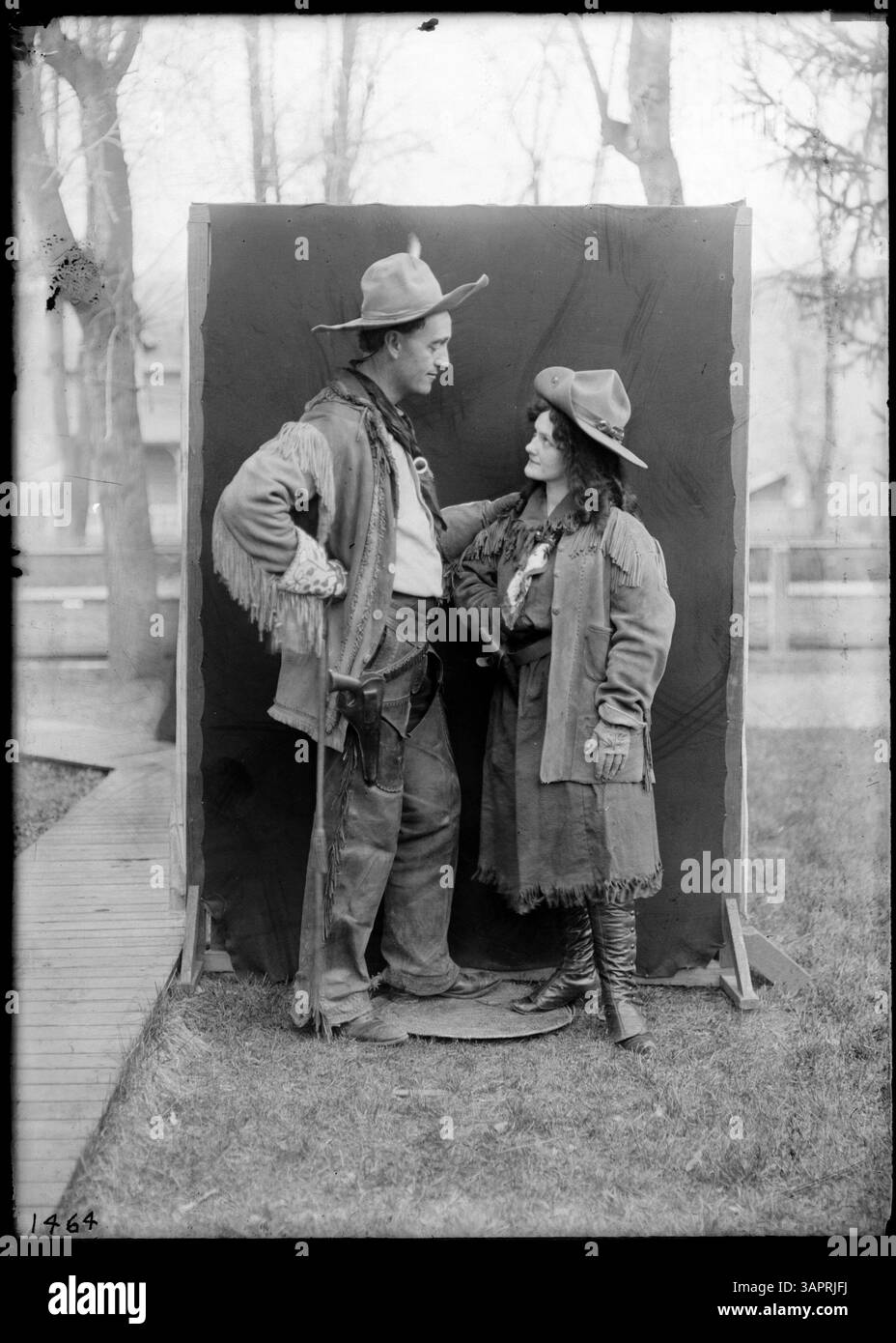 Photograph showing Tom Lowe and his wife in various poses, captured by ...