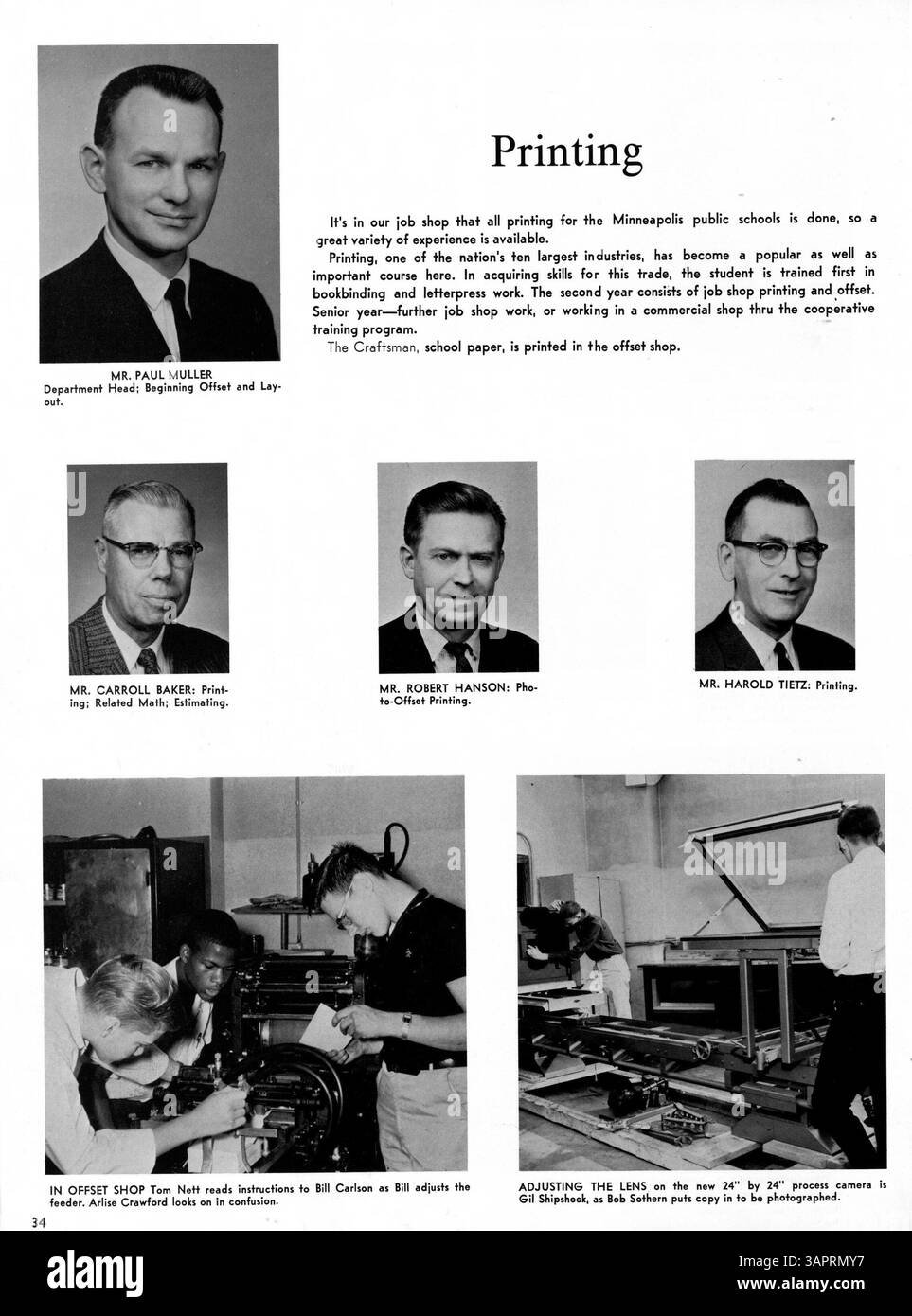 The 1964 vocational yearbook, Tradewind, documents the students ...