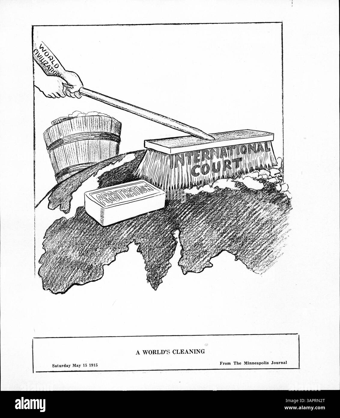 League of nations cartoon hi-res stock photography and images - Alamy