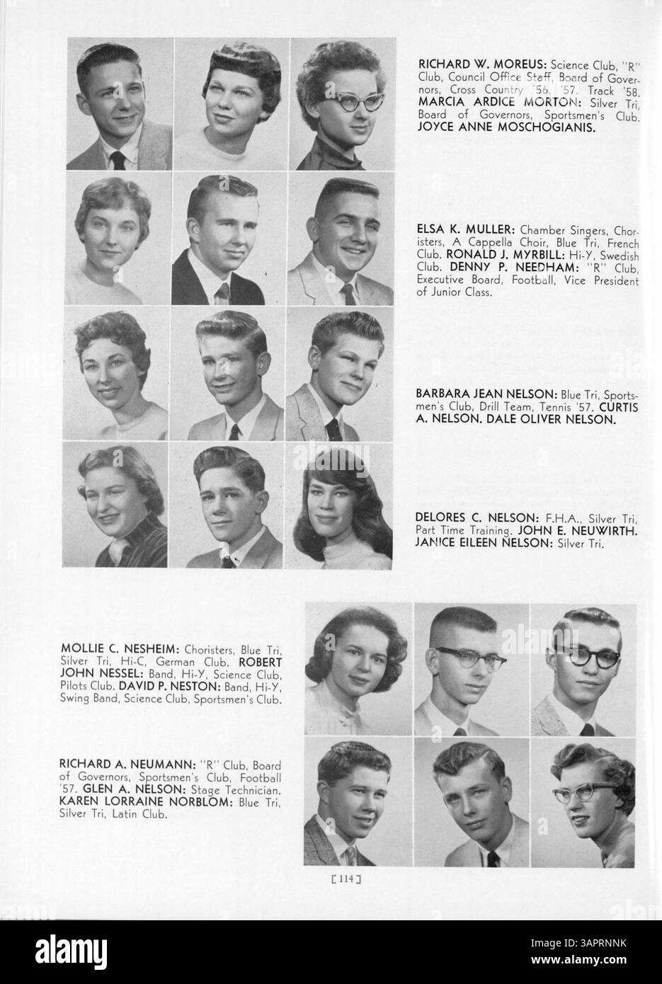The 1958 Roosevelt Yearbook captures student life, academics, athletics ...