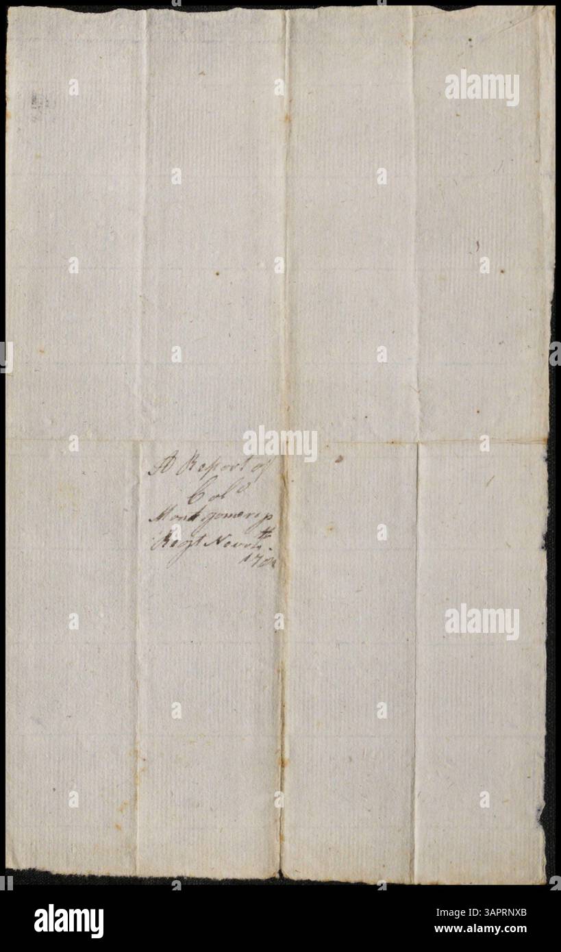 The November 1781 returns document the military personnel under Colonel ...