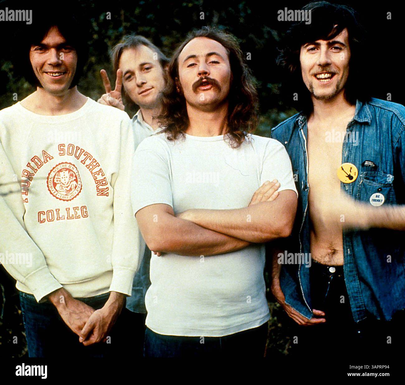 August 7, 1969, Laurel Canyon, Los Angeles, California, USA: Crosby ...