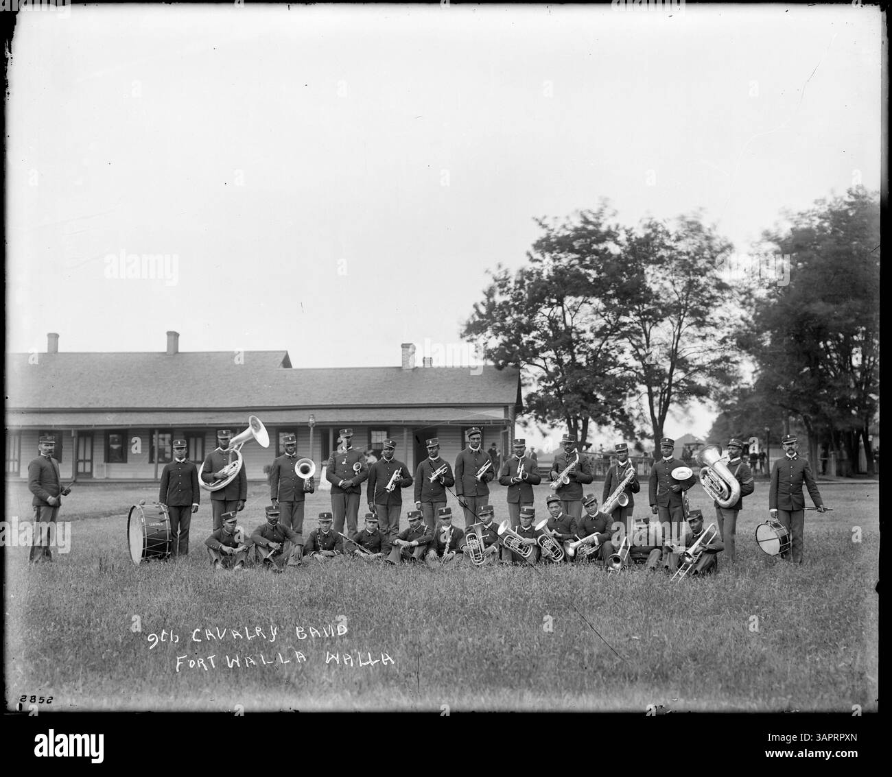 Image of the Fourth Cavalry band at Fort Walla Walla, Washington ...