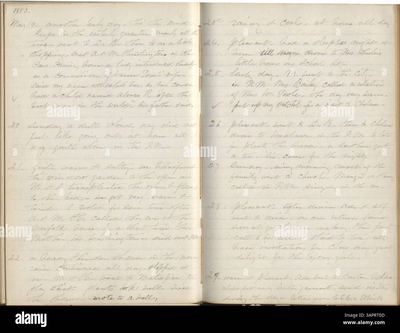 The diary of Seth A. Ranlett documents his life in St. Louis, including ...