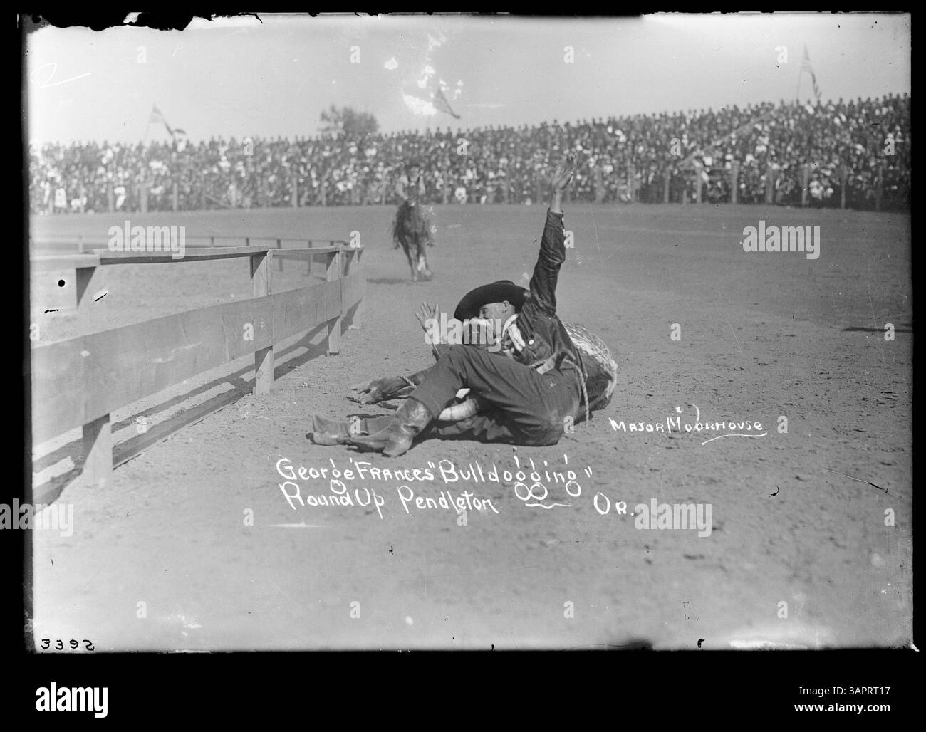 This photograph by Lee Moorhouse depicts George Frances engaged in ...