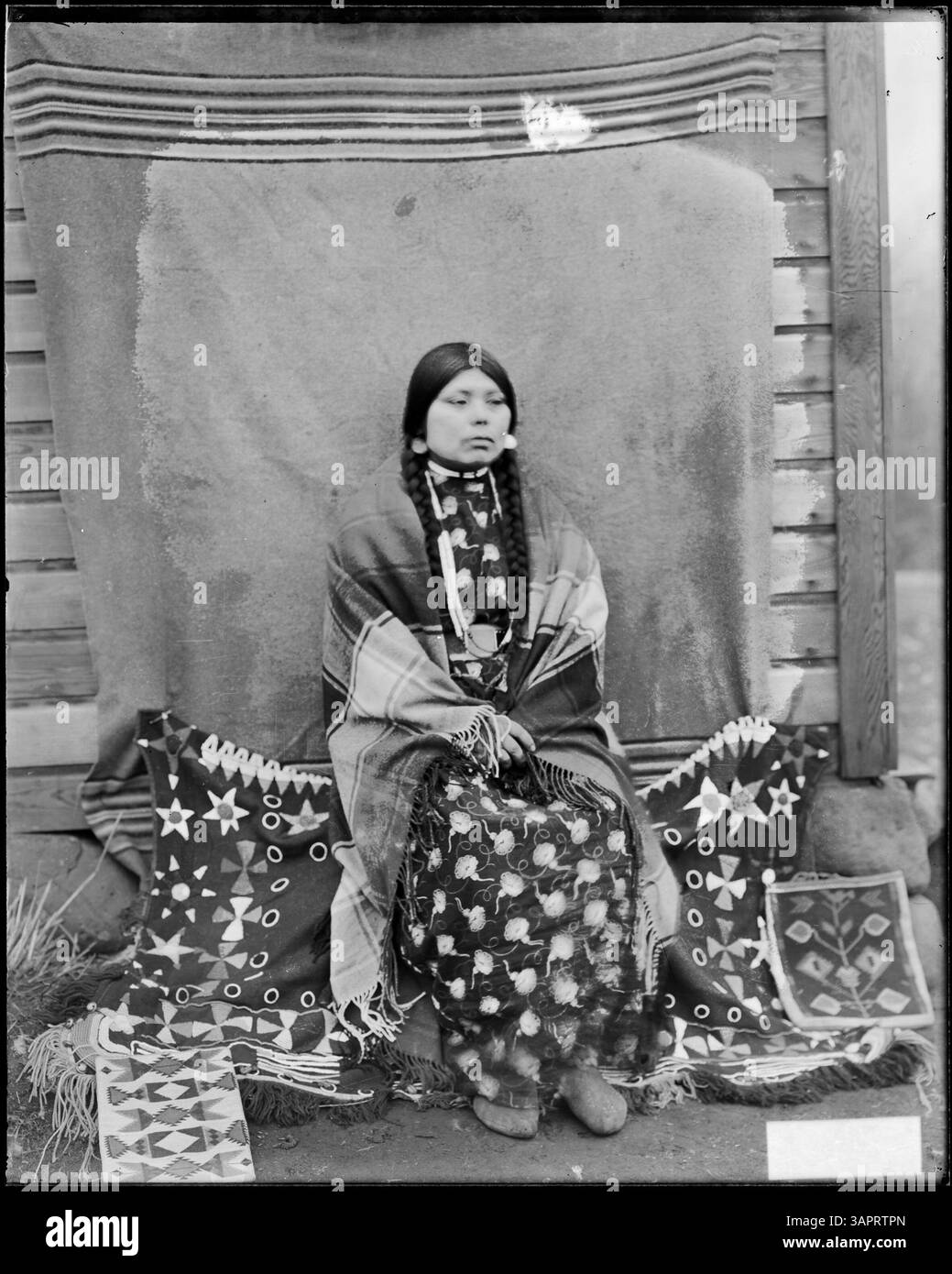 This photograph from the Lee Moorhouse collection features a Native ...