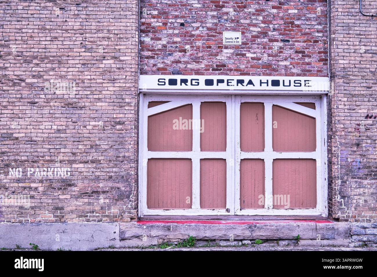 Rear door of the Sorg Opera House in Middletown Ohio USA 2025 Stock ...