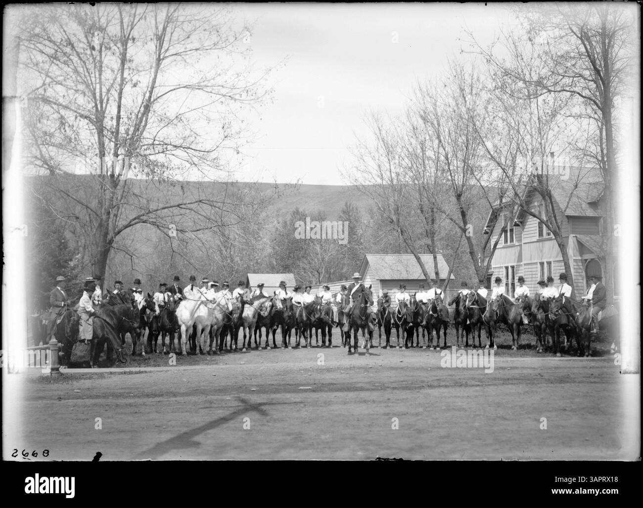 This photograph by Lee Moorhouse captures a horse parade in Pendleton ...