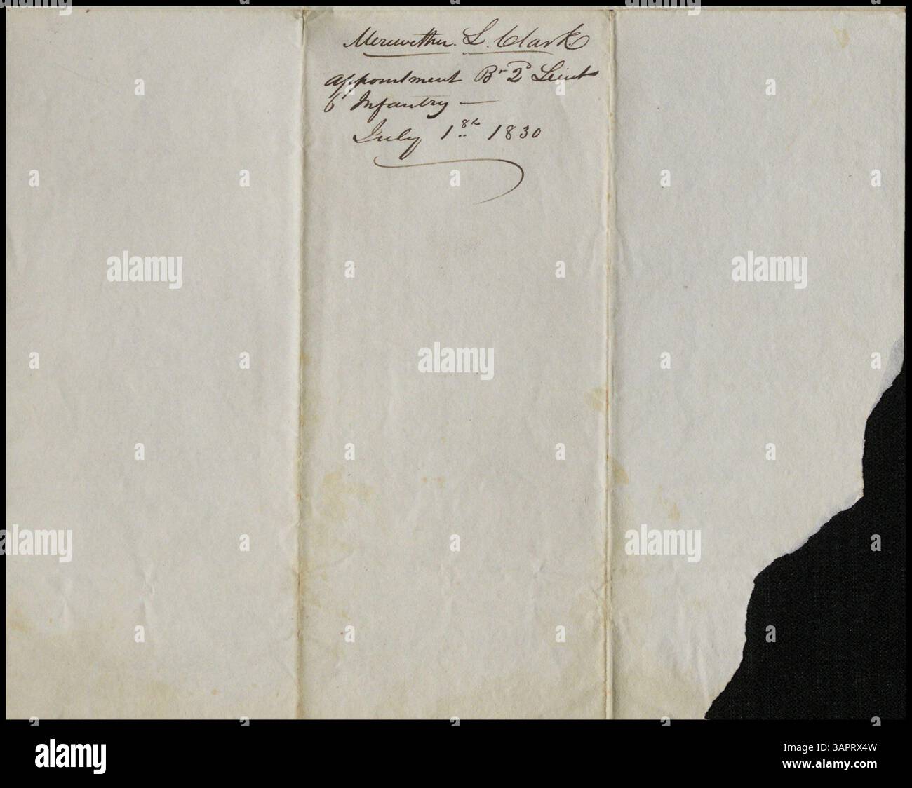 On July 3, 1830, Meriwether Lewis Clark was appointed as a second ...