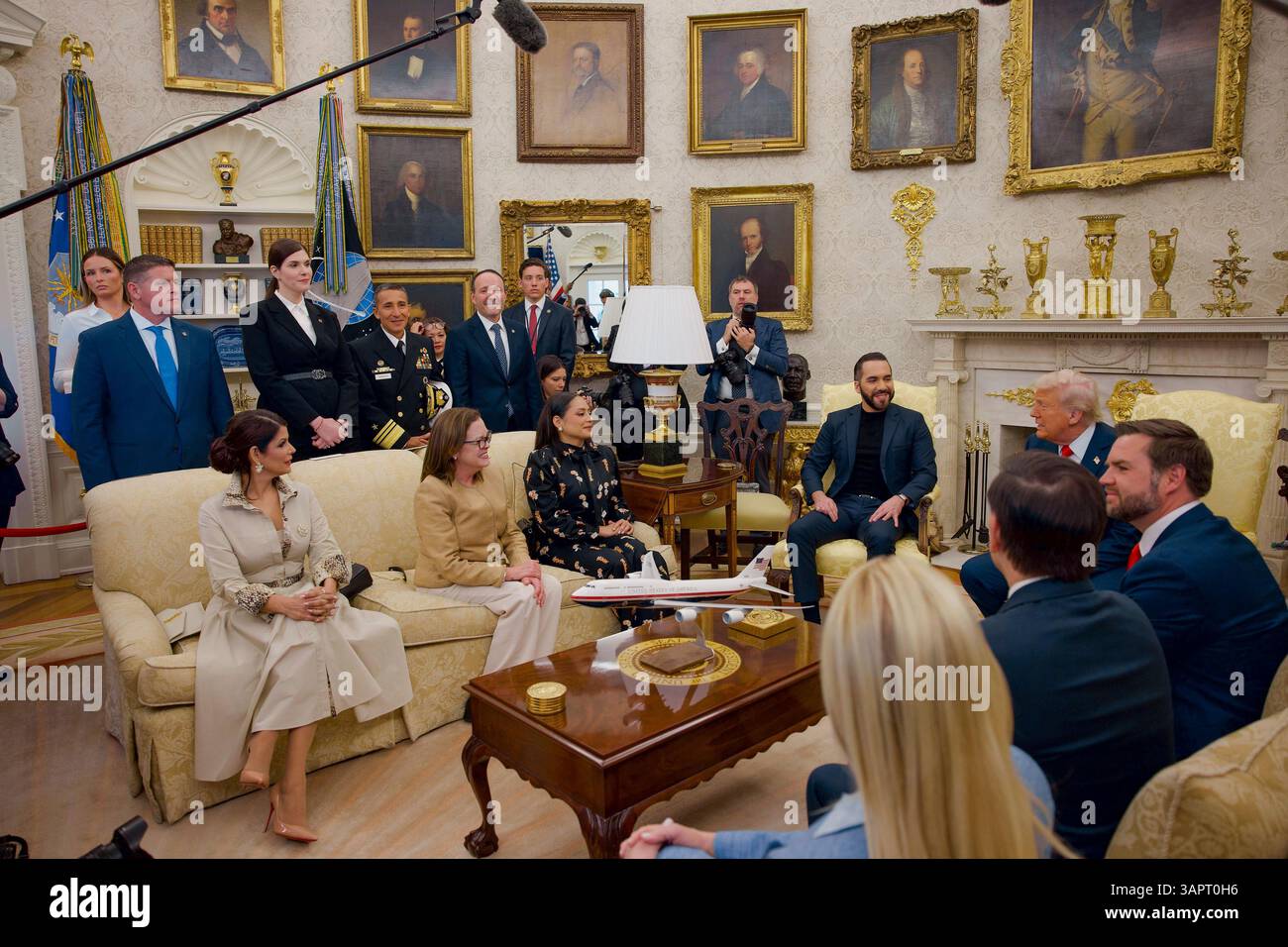 Washington, United States. 14 April, 2025. Salvadorian President Nayib ...