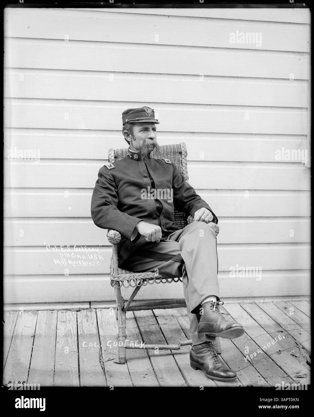 This photograph shows Colonel E.S. Godfrey of the 7th Cavalry, U.S ...
