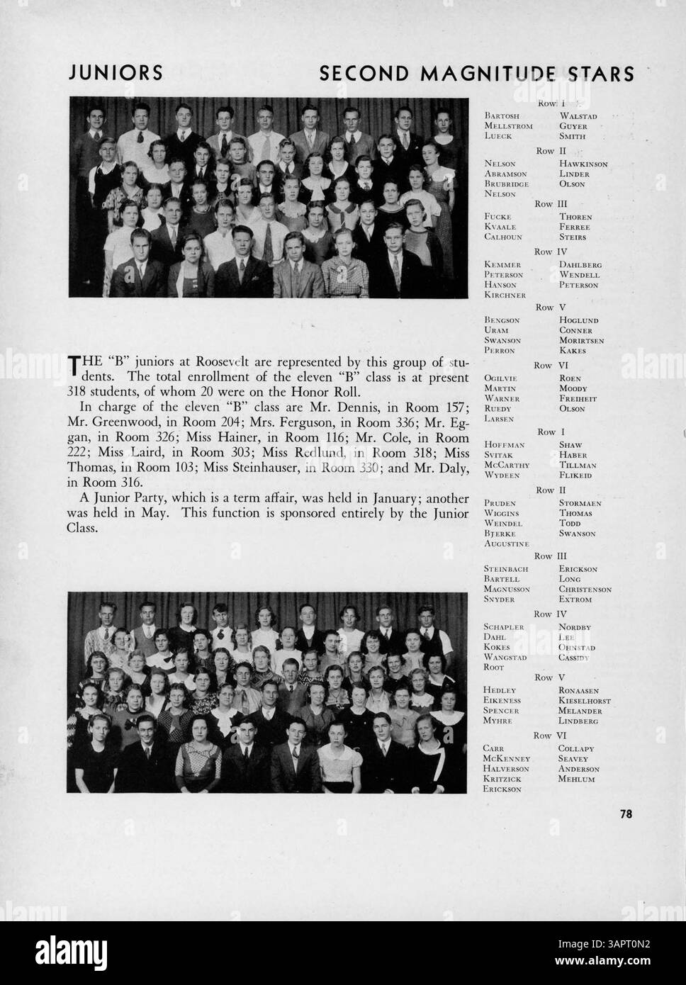 The Roosevelt High School 1934 Sagamore Yearbook features student ...