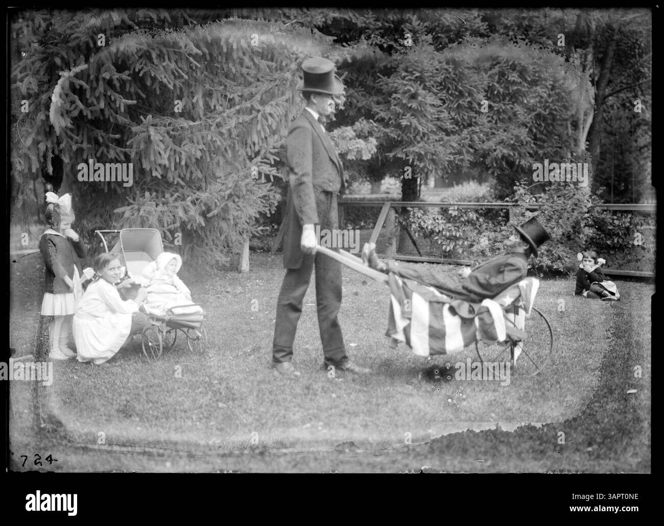 This photograph by Lee Moorhouse features a man and a short man in ...