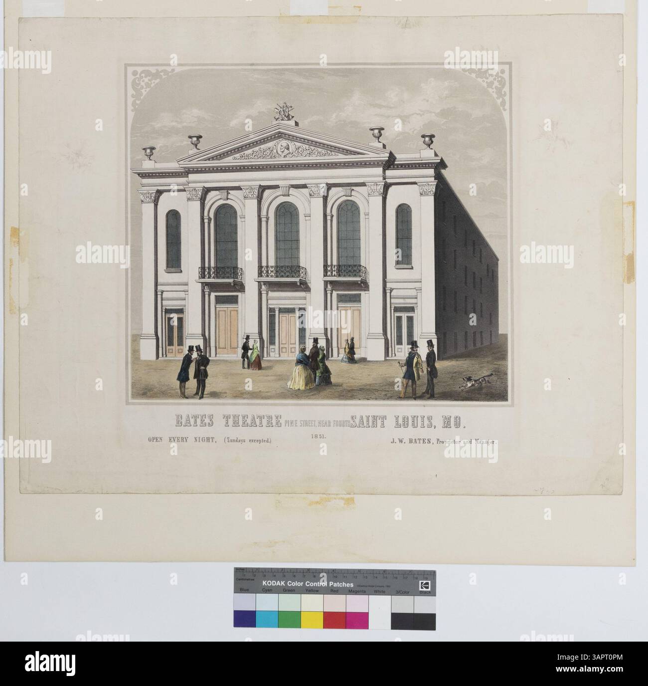 The Bates Theatre, located near Fourth and Pine Street in St. Louis ...