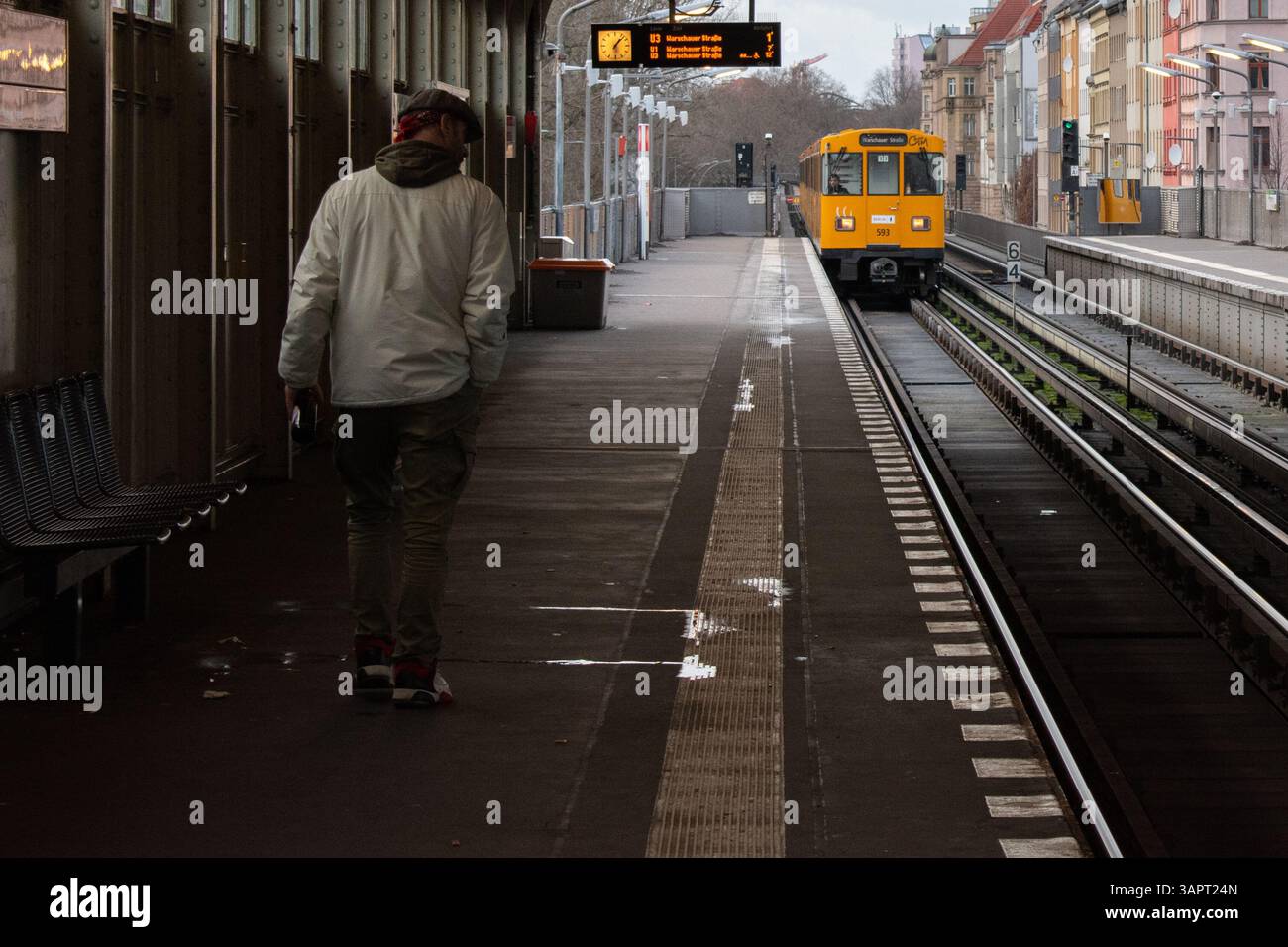 Subway station in Berlin, Germany. Berlin U-Bahn Metro Stock Photo - Alamy