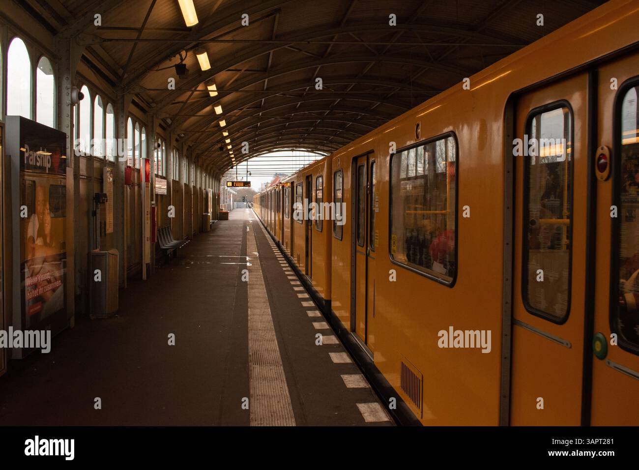 Subway station in Berlin, Germany. Berlin U-Bahn Metro Stock Photo - Alamy