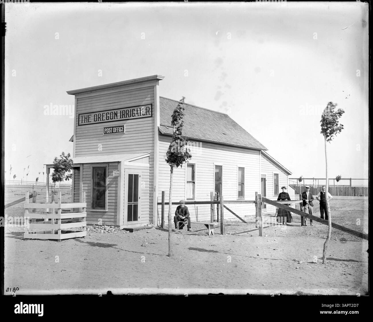 This photograph, taken by Lee Moorhouse, depicts the Post Office and ...
