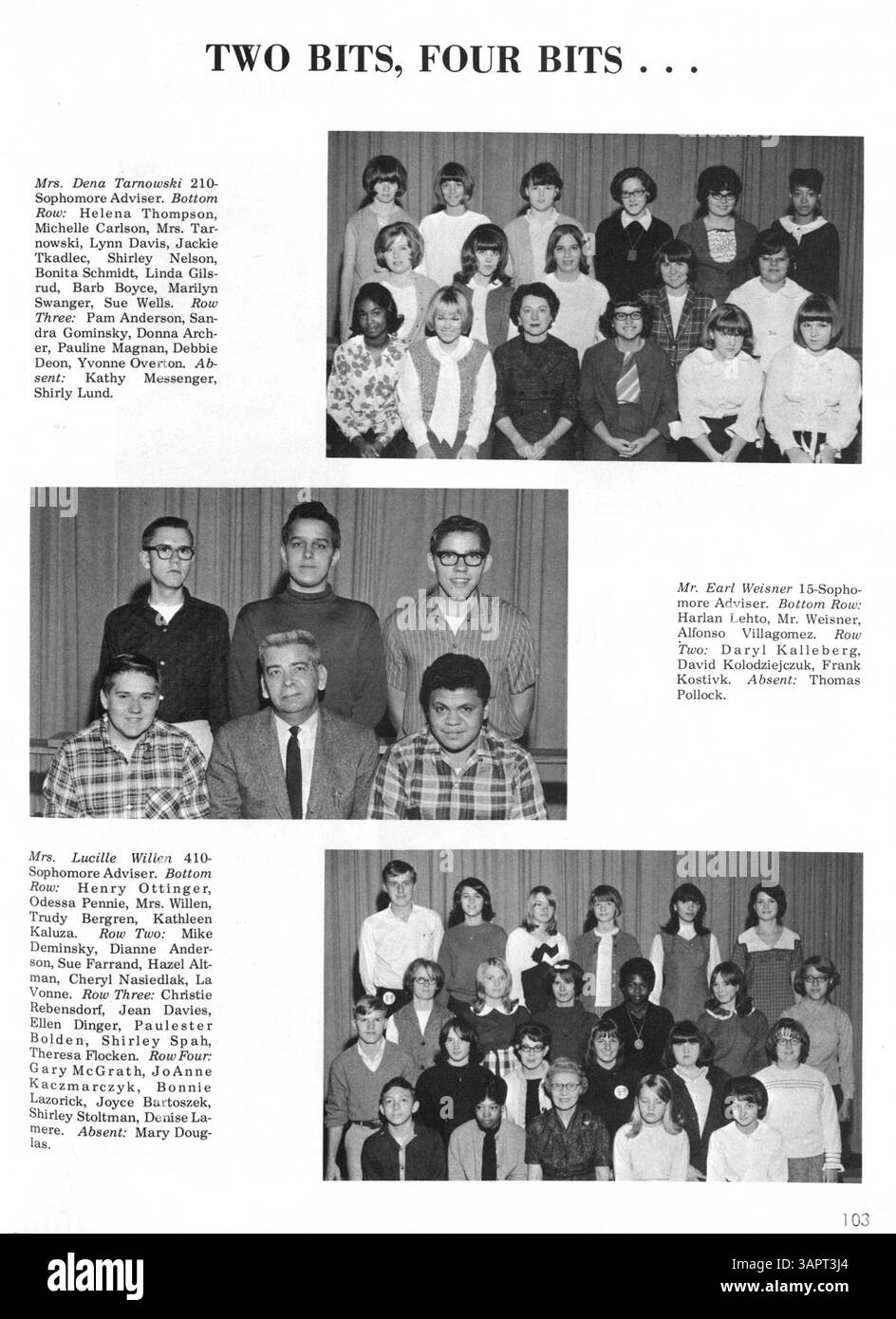 The 1966 'Tradewind' yearbook from a vocational high school records the ...