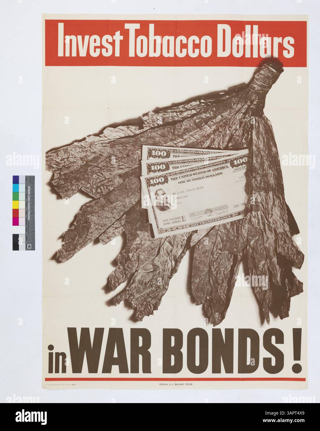 This message promotes investing tobacco industry profits in war bonds ...