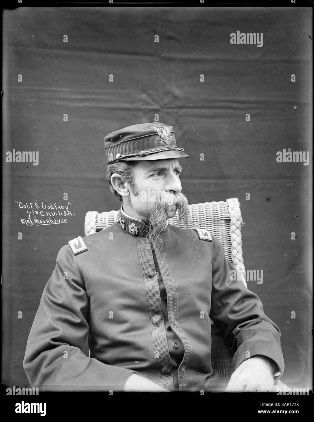 Photograph by Lee Moorhouse of Colonel E.S. Godfrey, 7th Cavalry, U.S ...