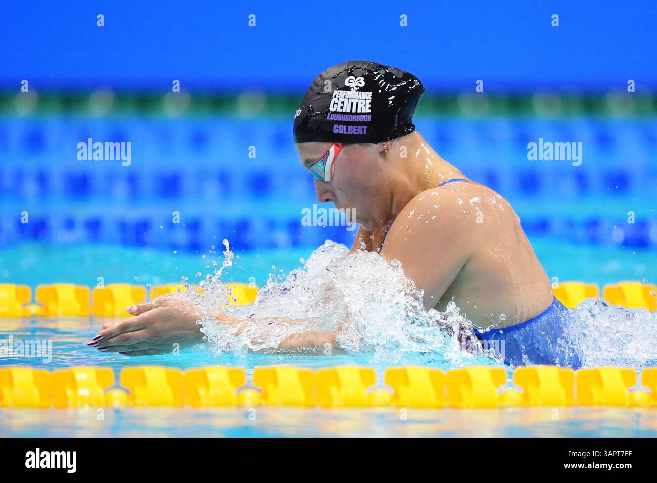 Abbie Wood during the Women's 400m IM Final on day two of the Aquatics ...