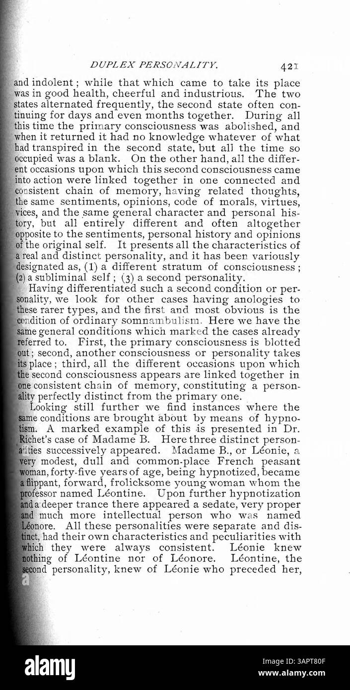 Duplex personality hi-res stock photography and images - Alamy