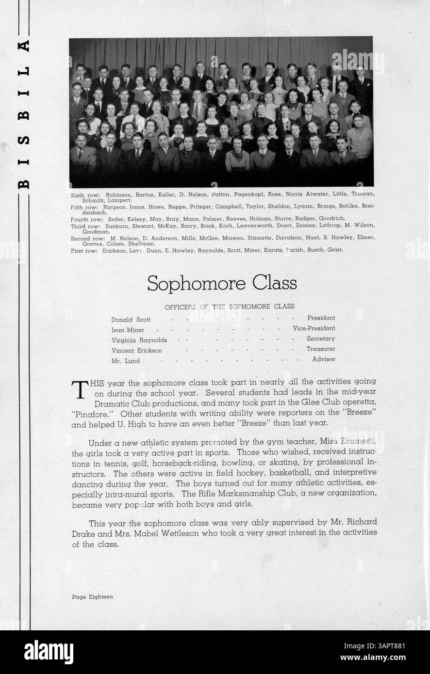The 1936 'Bisbila' yearbook from University High records the students ...