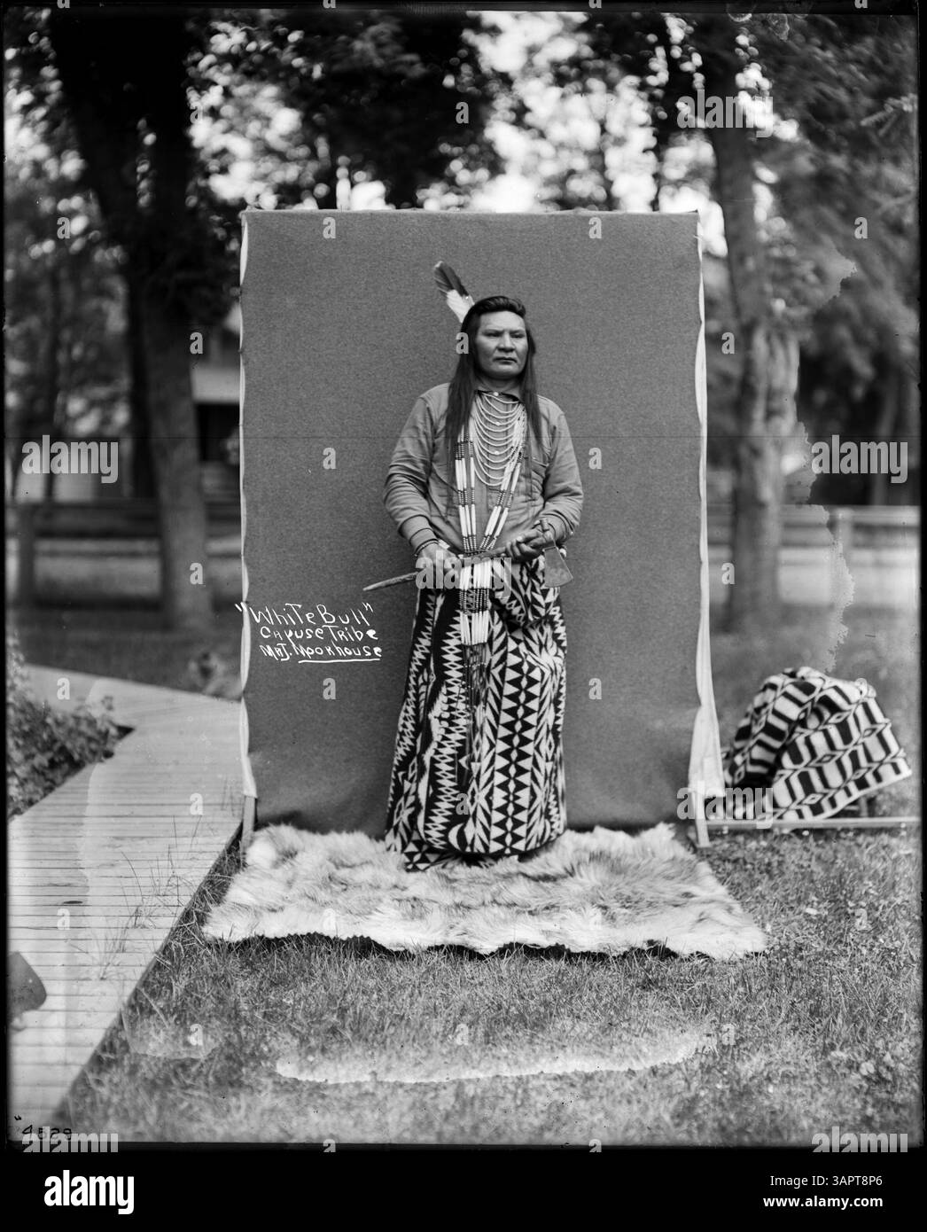 This photograph by Lee Moorhouse depicts White Bull, a member of the ...