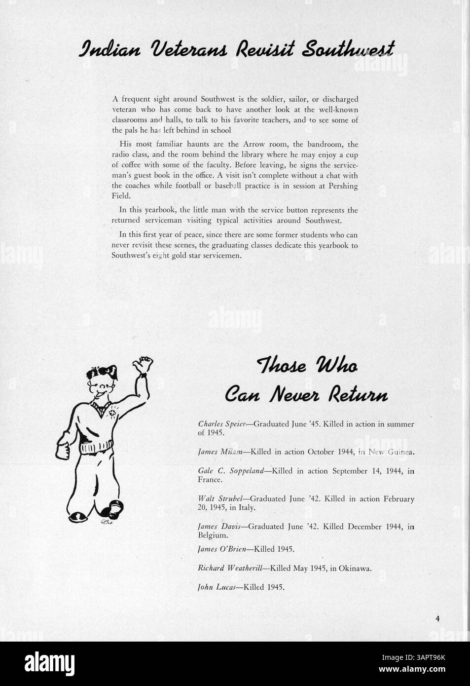 This 1946 yearbook for Southwest High School highlights students, staff ...