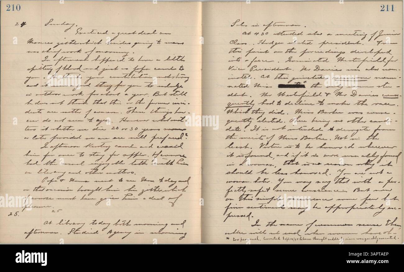 Edward V. P. Schneiderhahn's first diary volume (1890-1895) chronicles ...