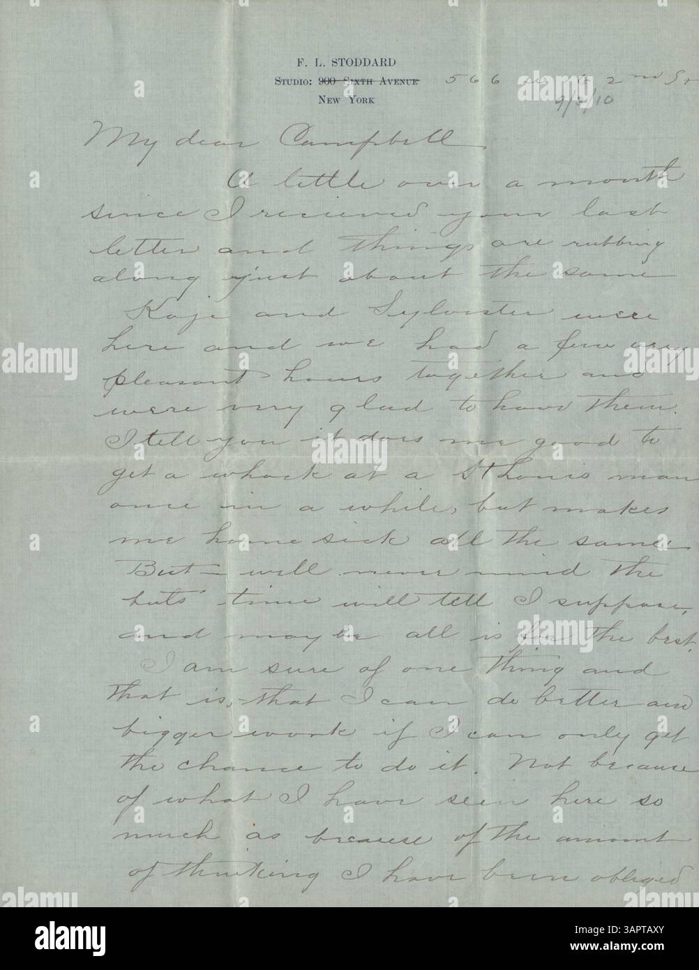 In this letter dated September 3, 1910, Frederick Lincoln Stoddard ...