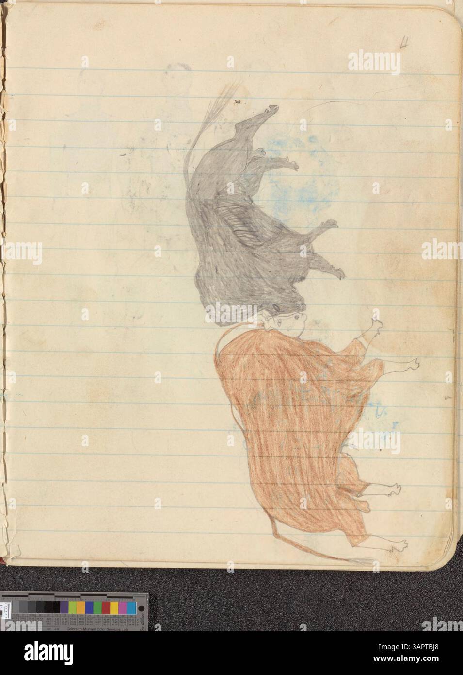 The sketchbook, created by an unknown artist, illustrates the Nez Perce ...