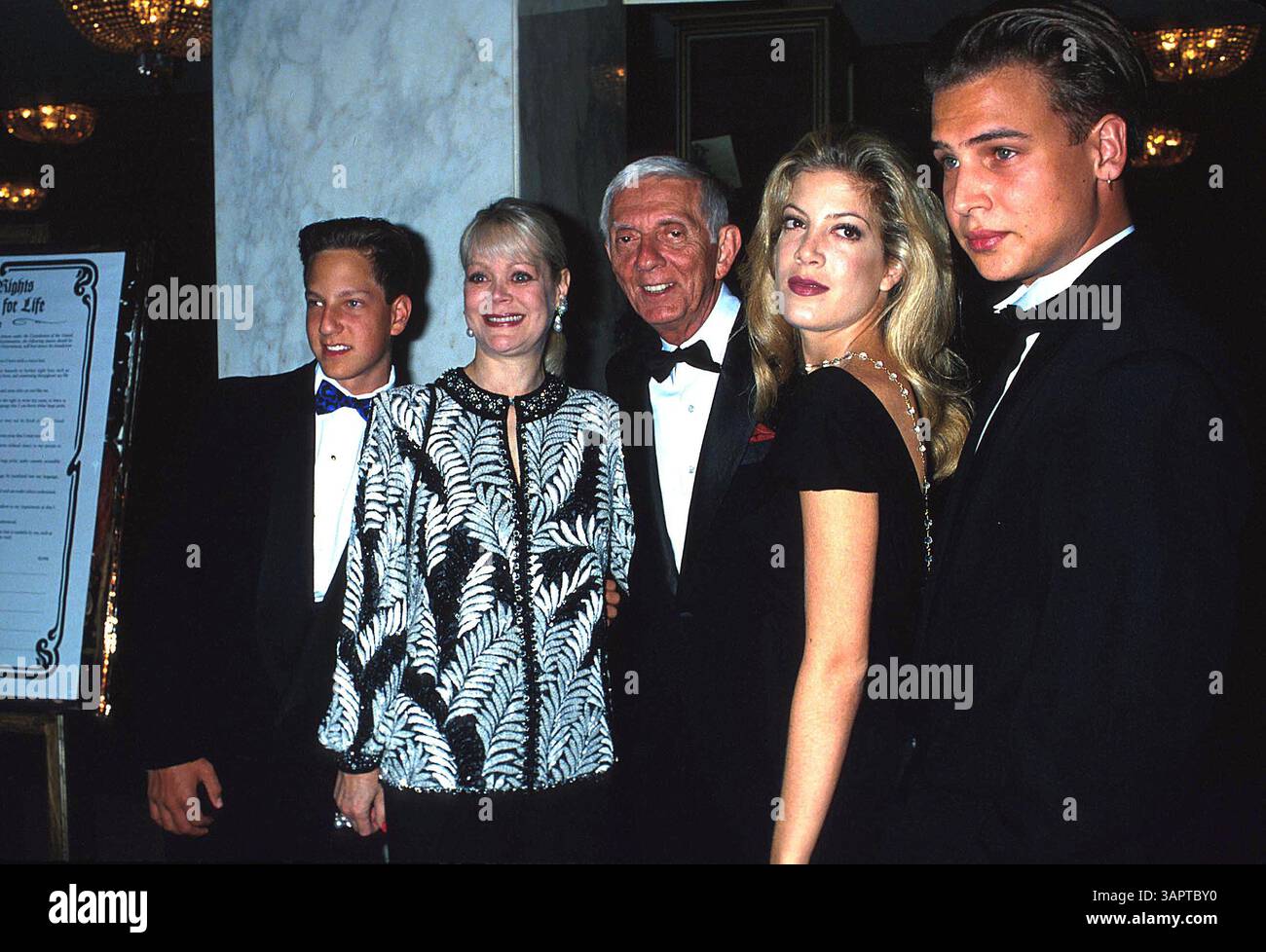 Jan. 1, 2011 - L5905LR.(L TO R) SON RANDY, WIFE CANDY, AARON SPELLING ...
