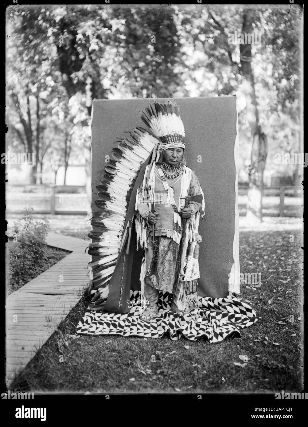 This photograph by Lee Moorhouse captures Chief Peo of the Umatilla ...