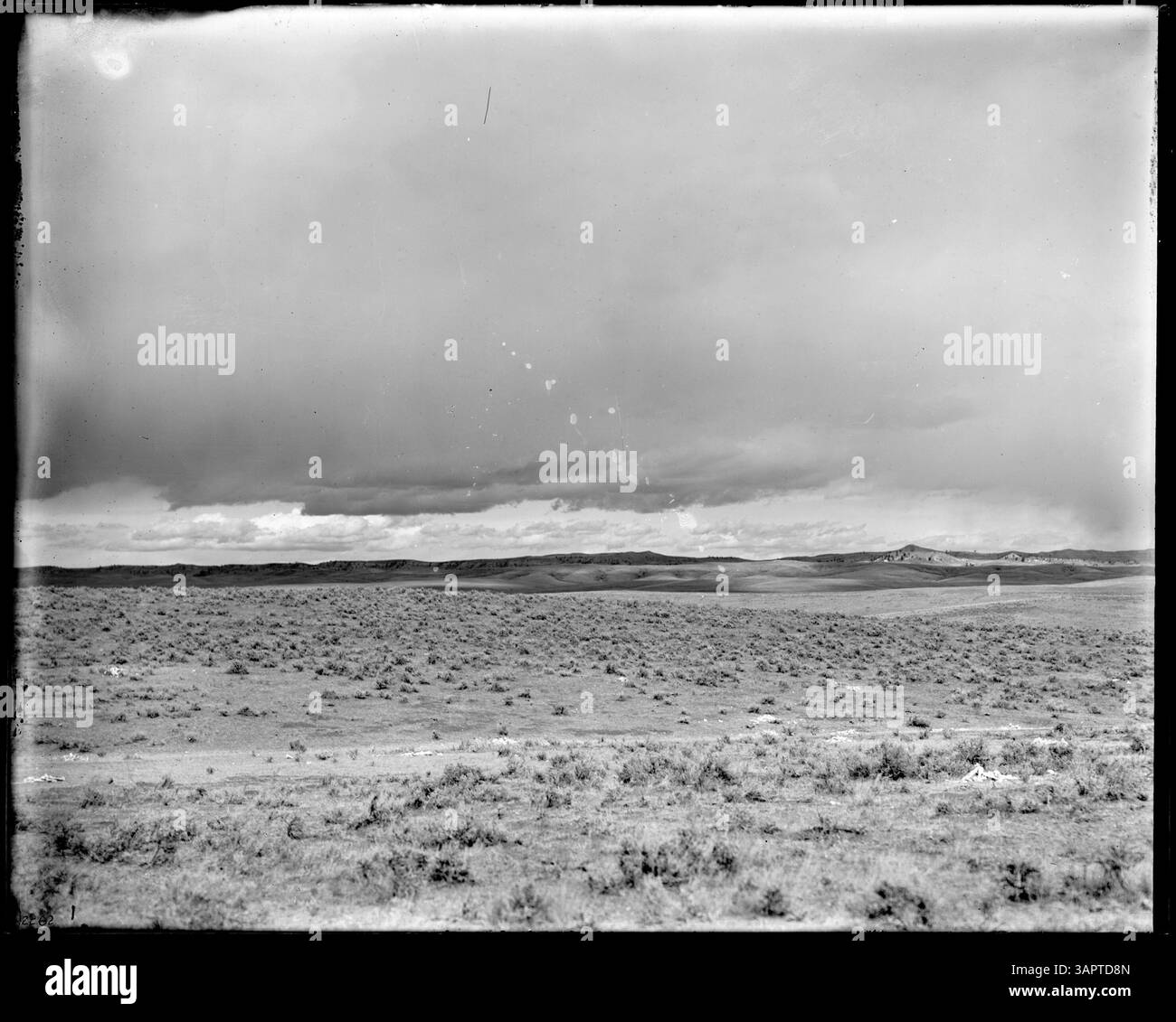Photograph from Lee Moorhouse's collection showing a general view of ...