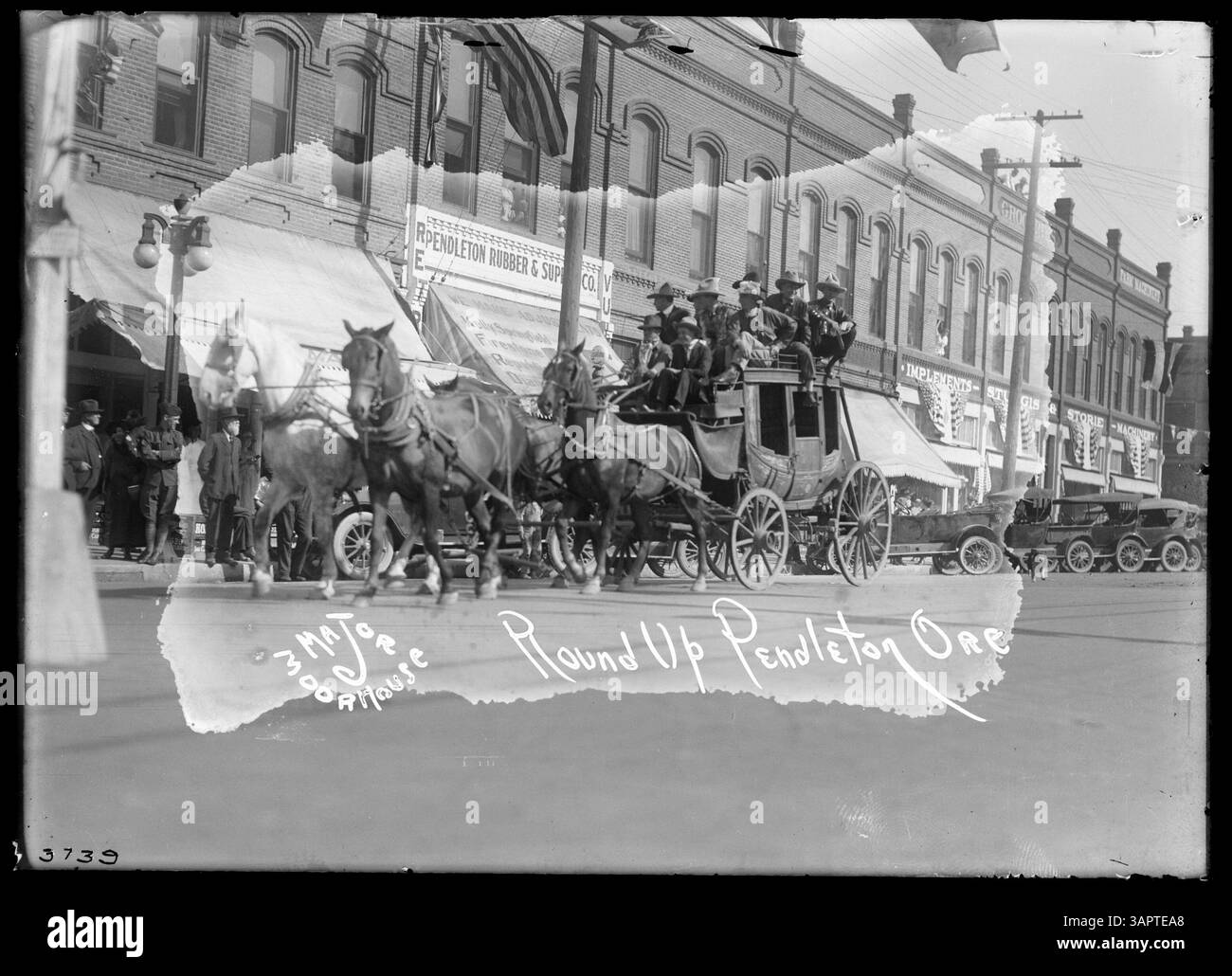 Photograph by Lee Moorhouse showing another scene from the Roundup ...