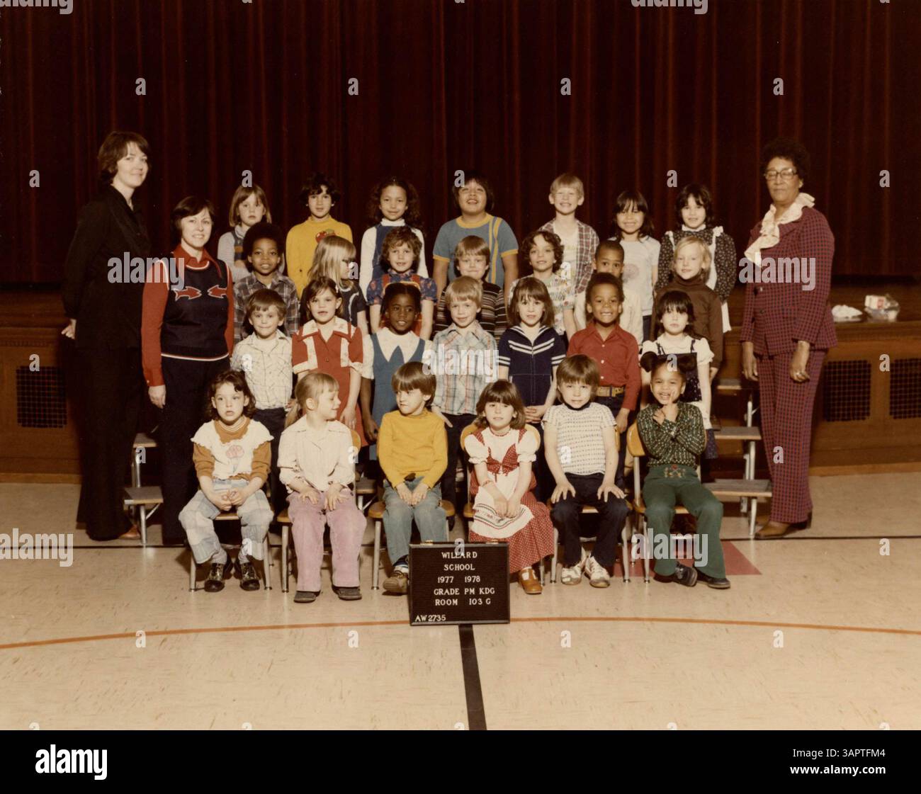 Class photos from the 1977-1978 Willard Elementary Yearbook document ...
