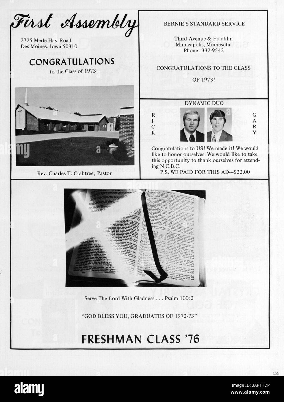 This yearbook captures the 1972-1973 academic year at North Central ...