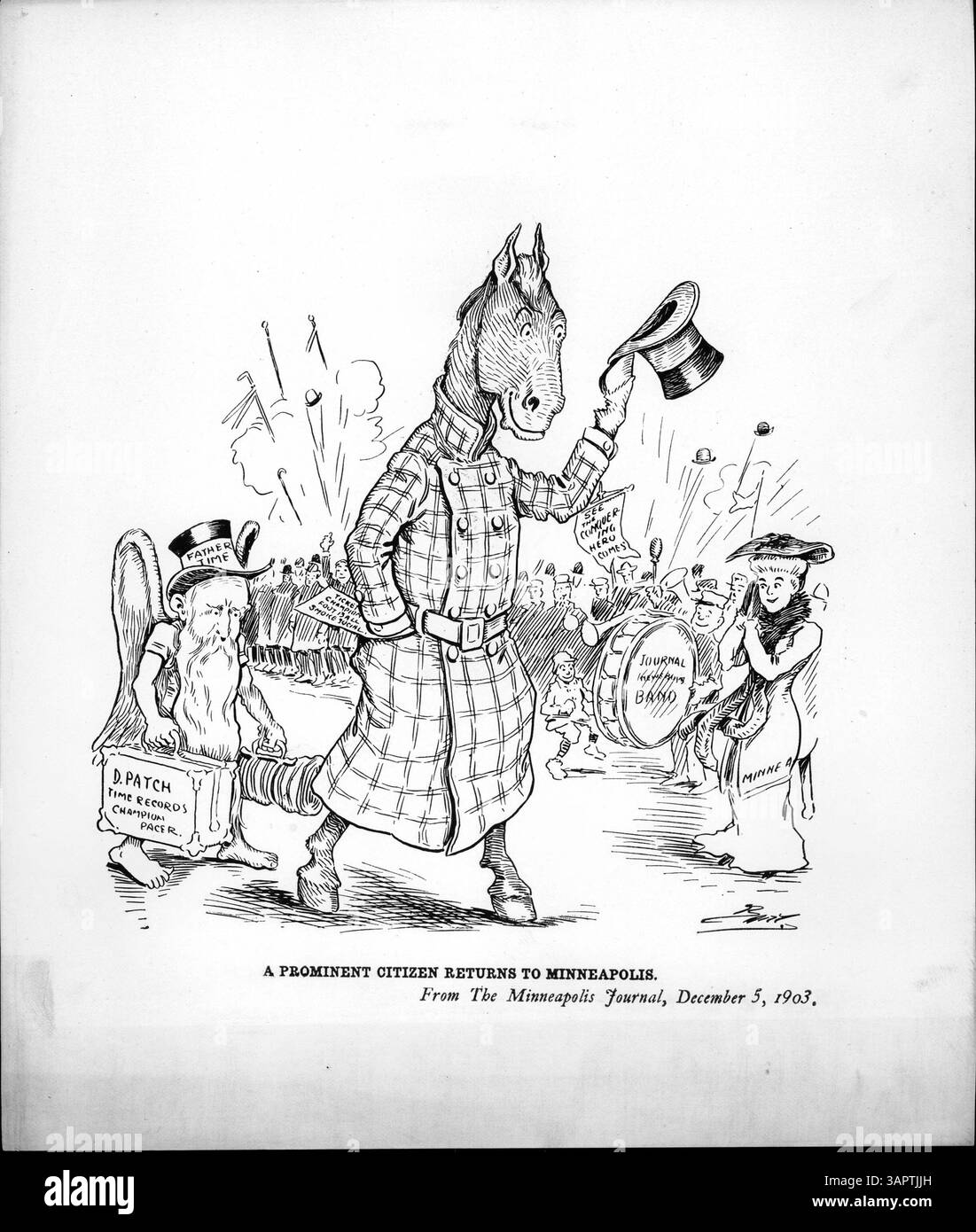 The horse Dan Patch, a world record-holding pacer, returns to ...