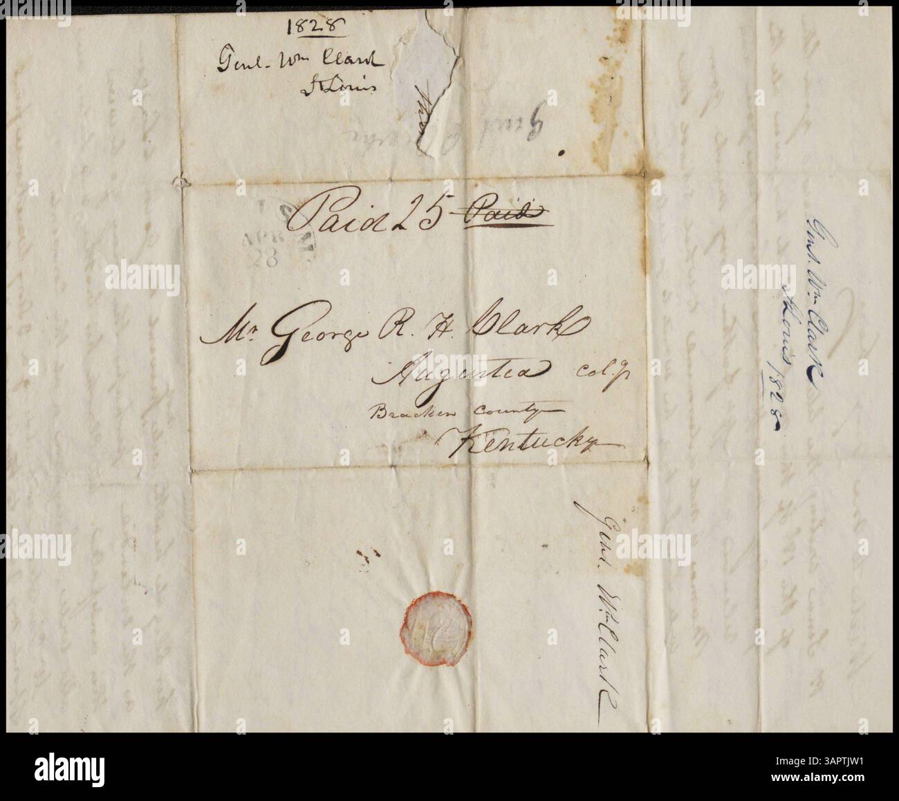 William Clark writes to George Rogers Hancock Clark, sharing family ...