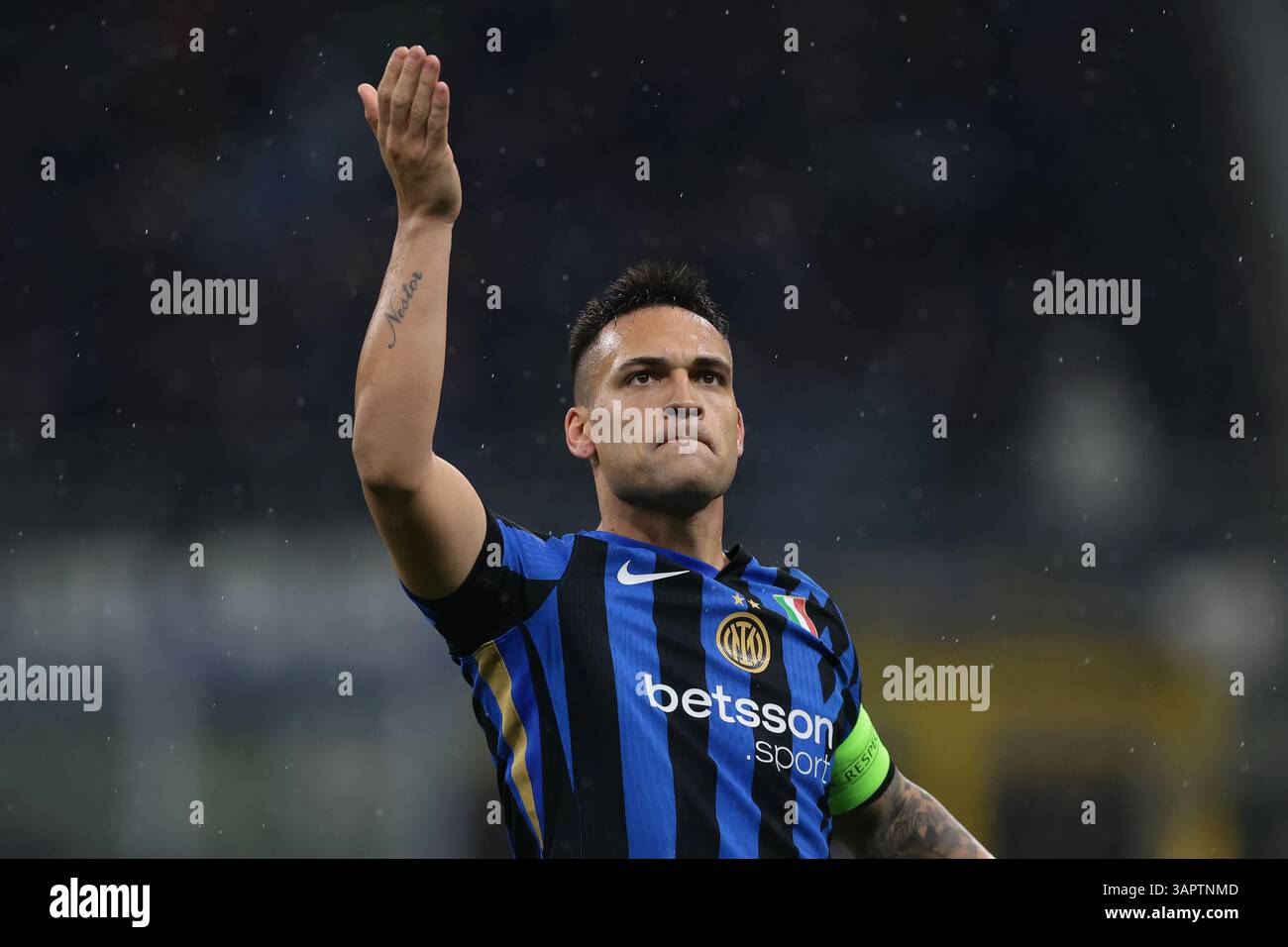 Milan, Italy. 16th Apr, 2025. Lautaro Martinez of FC Internazionale ...
