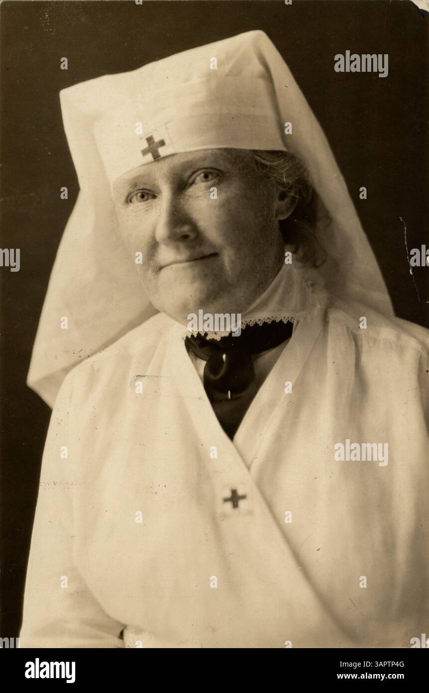Mrs. Francis W. Little is pictured in her nurse's uniform, reflecting ...