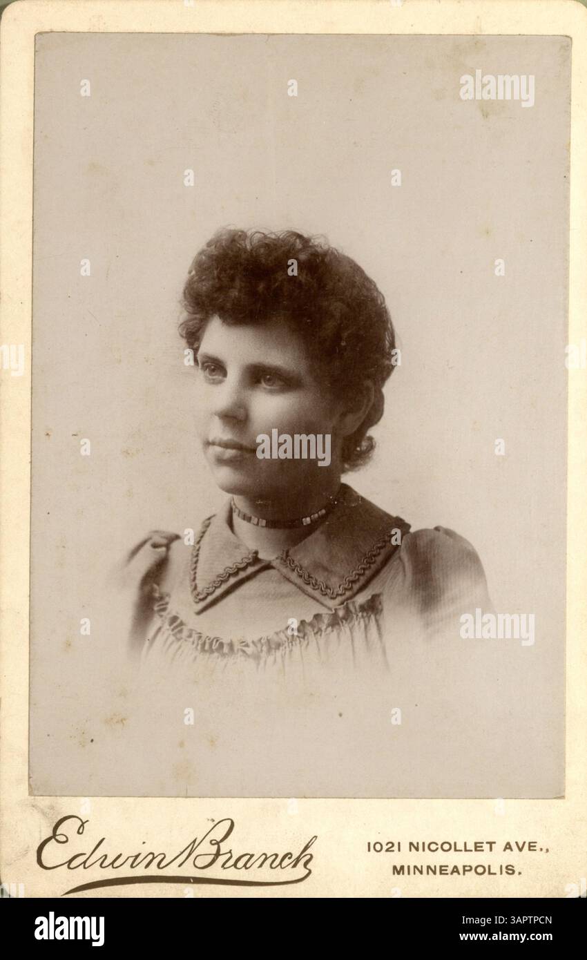 Anna Louisa Ball, photographed at age seventeen, is depicted in a ...