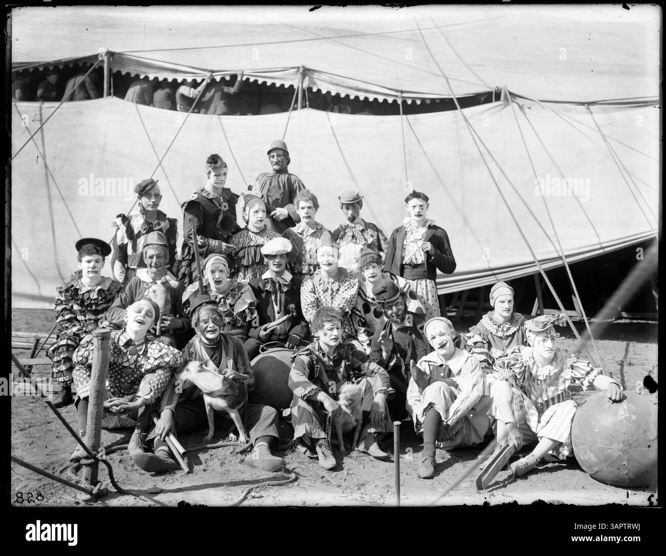 This image from the Lee Moorhouse collection depicts clowns from the ...
