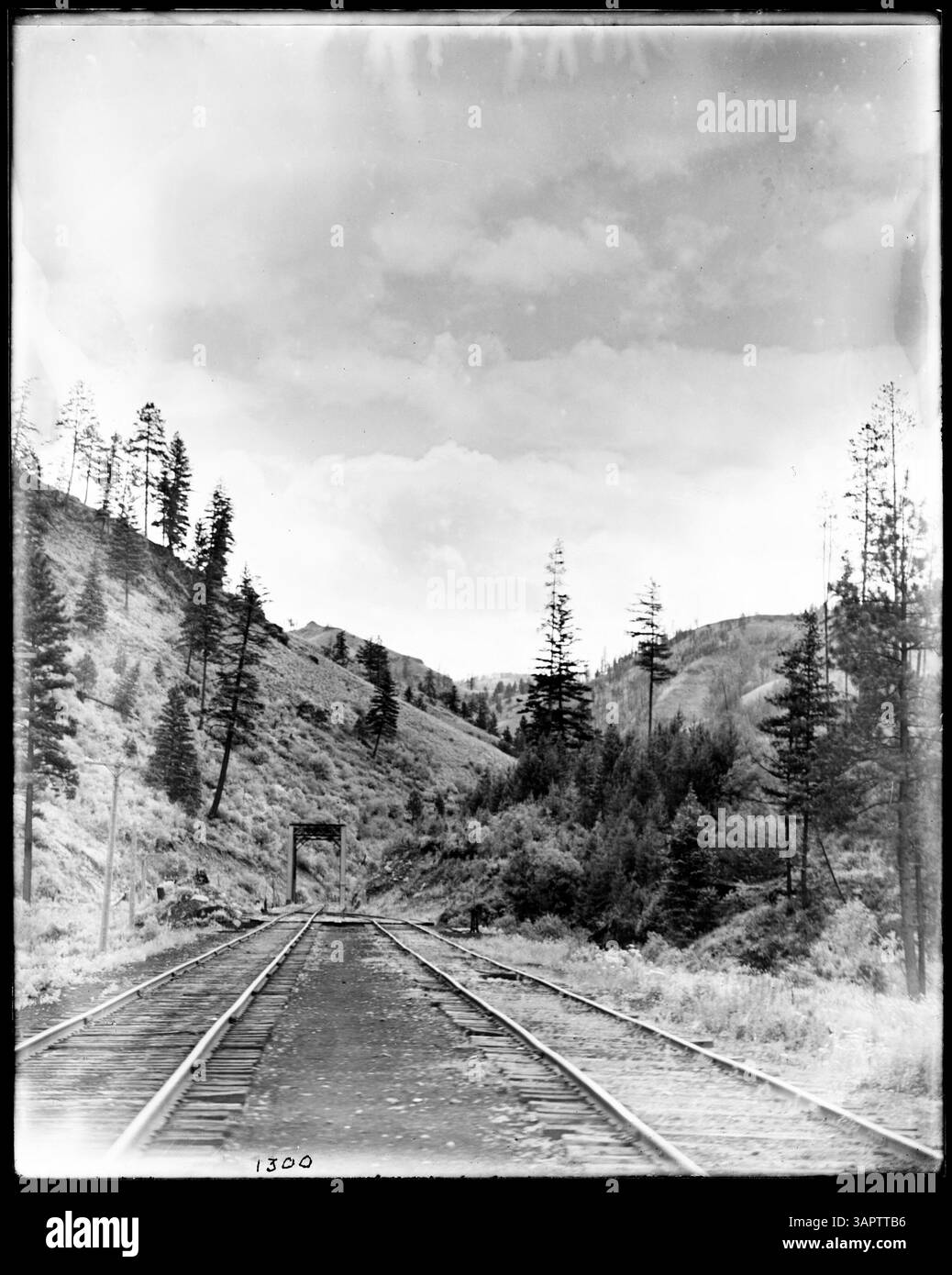Photograph of a steel bridge crossing the Meacham Creek on the O.R.N ...
