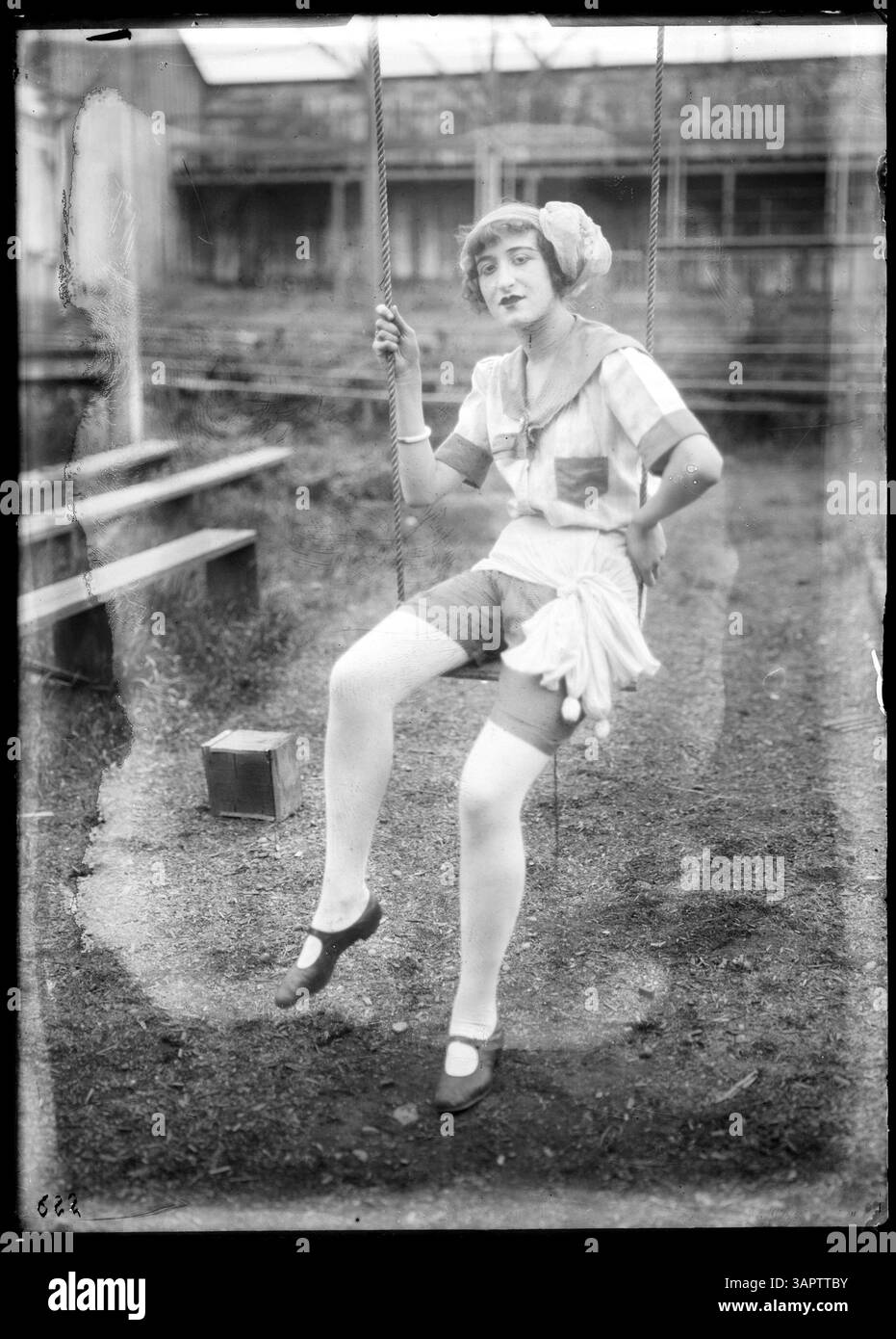 A photograph of actors in costume at the Grand Theater in Pendleton ...