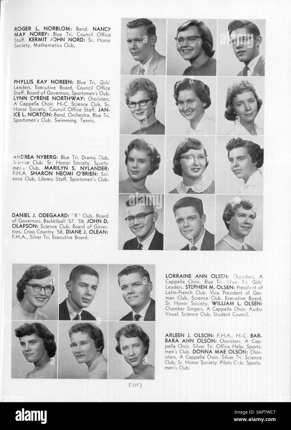 This 1958 yearbook captures the essence of Roosevelt High School during ...