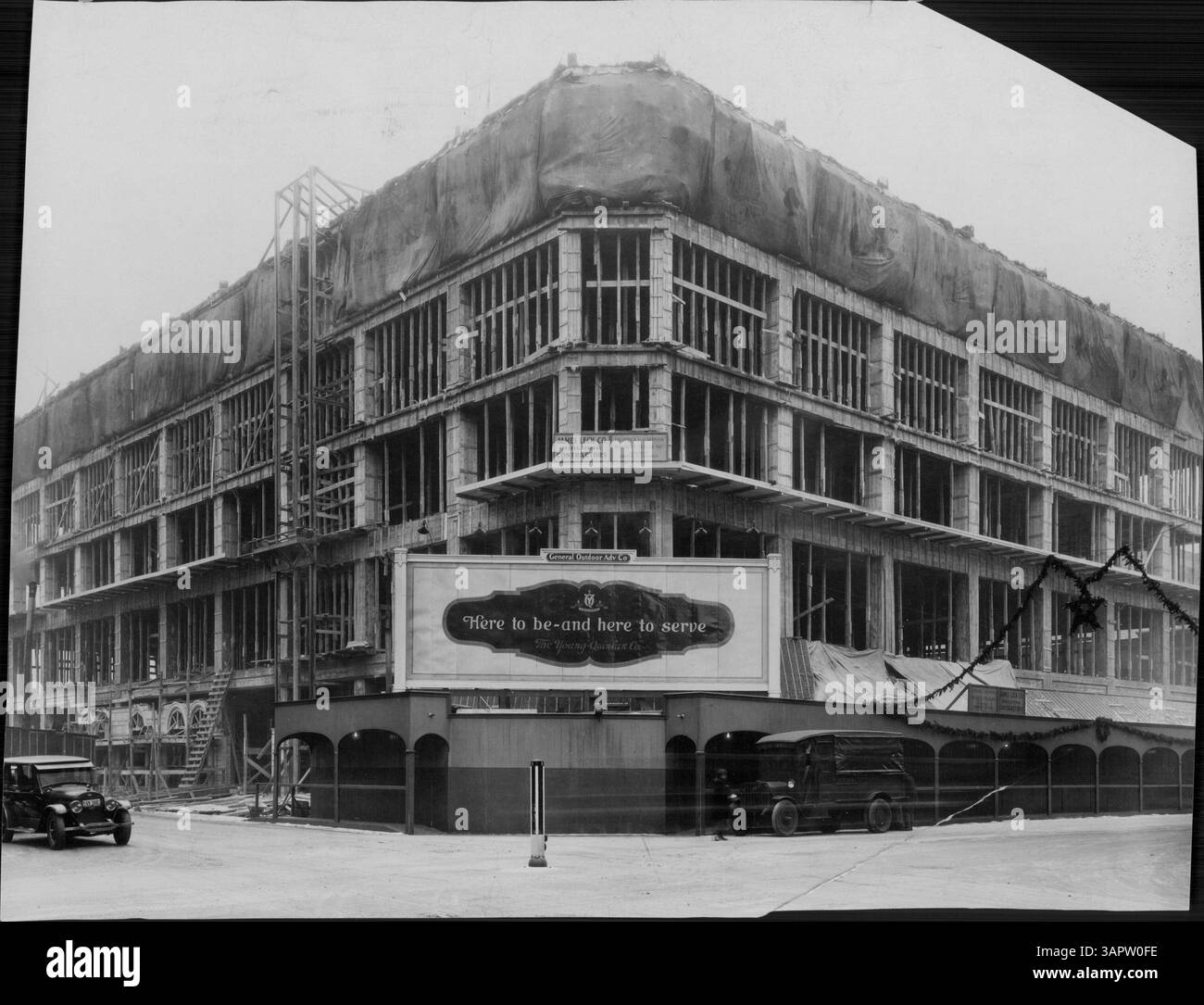 The Young-Quinlan Building, shown under construction, was set for ...