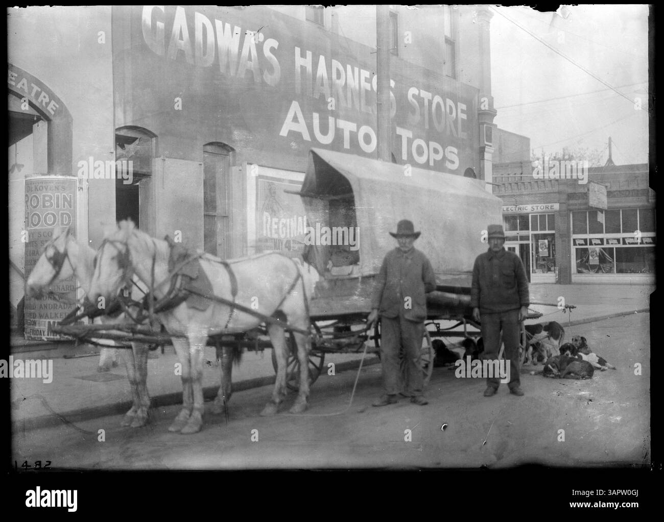 Photograph of the Best Brothers, wolf hunters, in their hunting outfits ...